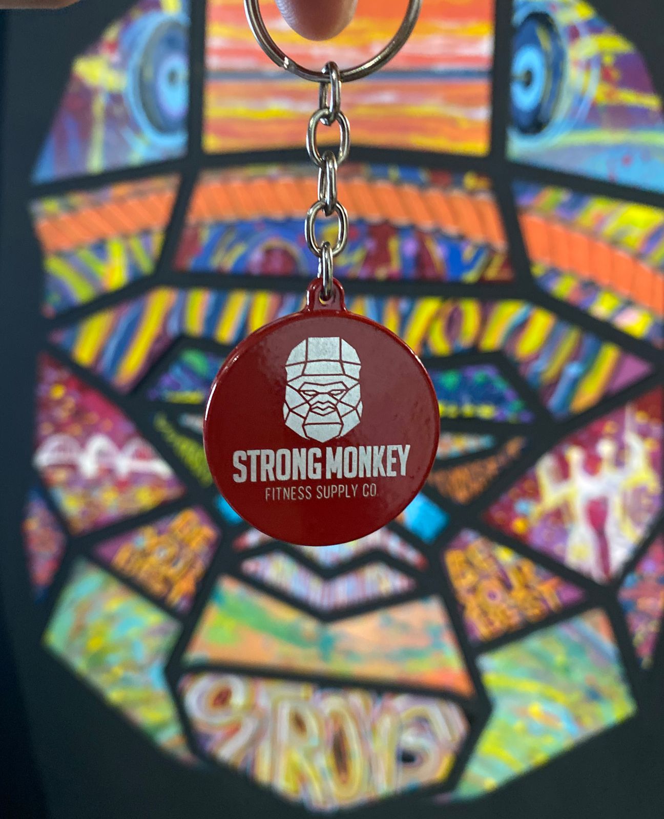 Chaveiro Strong Monkey - Anilha Olímpica - Strong Monkey