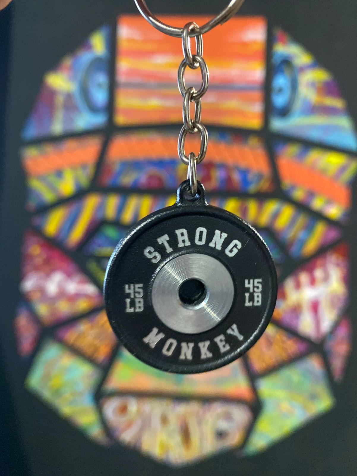 Chaveiro Strong Monkey - Anilha Olímpica - Strong Monkey