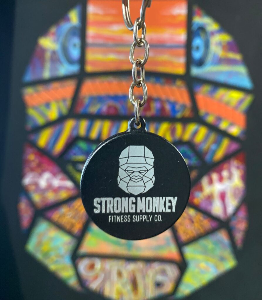 Chaveiro Strong Monkey - Anilha Olímpica - Strong Monkey